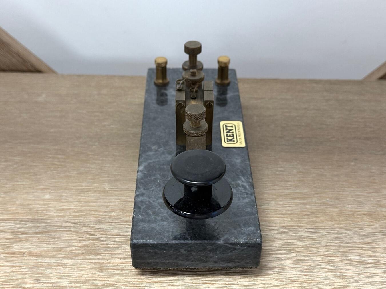 Second Hand Kent Straight Key Nickel Plated on Marble Base | Radioworld