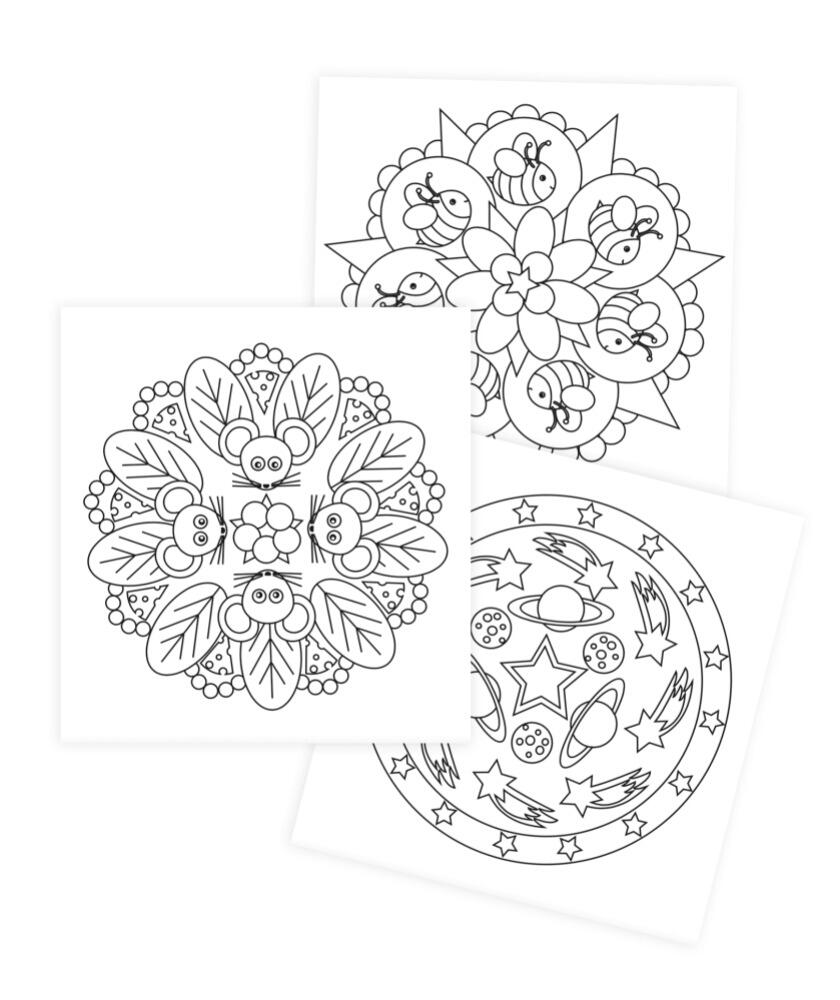 Malebog mandala 18 sider | MERservice.dk