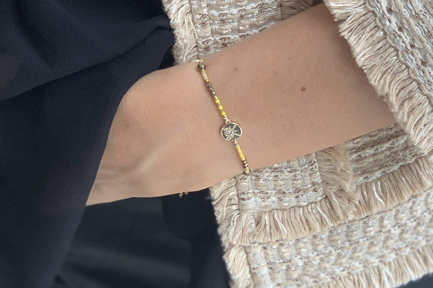 Artico's Goji Gold Miyuki Bead Friendship Bracelet