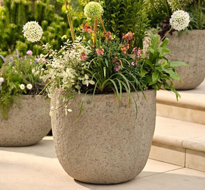 "Aged Stone" Effect Ficonstone Garden Planters ~ 3 Sizes, Priced From....
