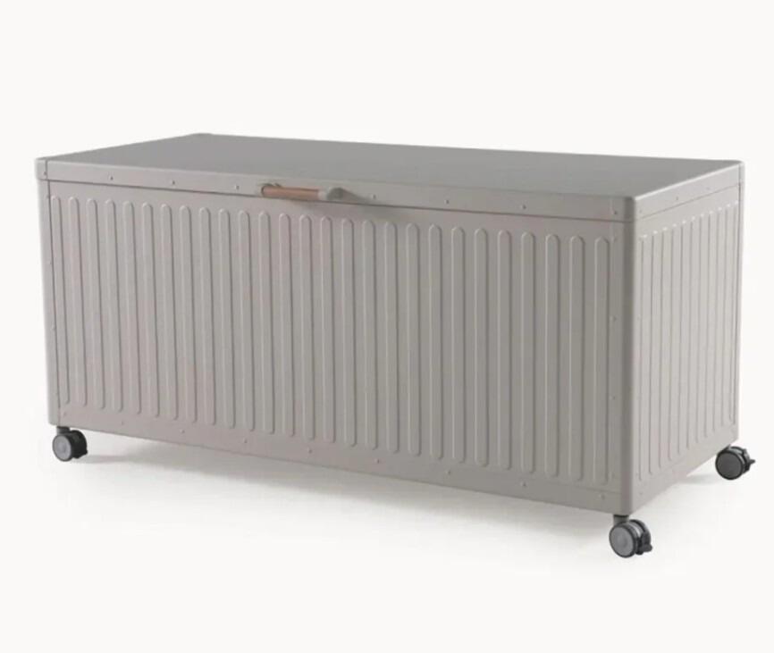 Modern Aluminium Outdoor Storage Box in Off White and 2 Sizes, Priced ...