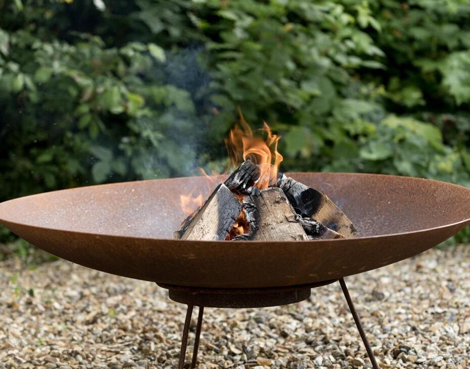 Corten Steel Fire Bowls for the Garden - 6 Sizes With Optional Stand ...