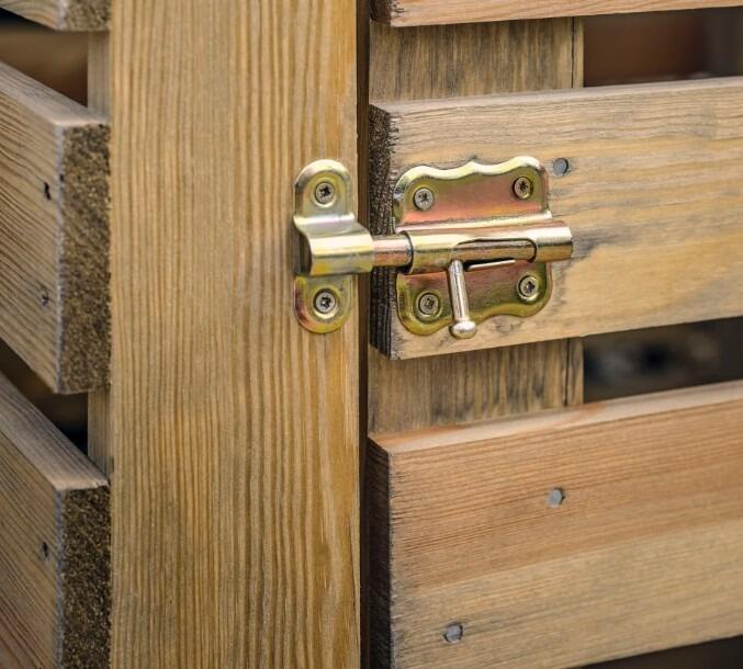 Spruce Wood Single Wheelie Bin Storage Cover