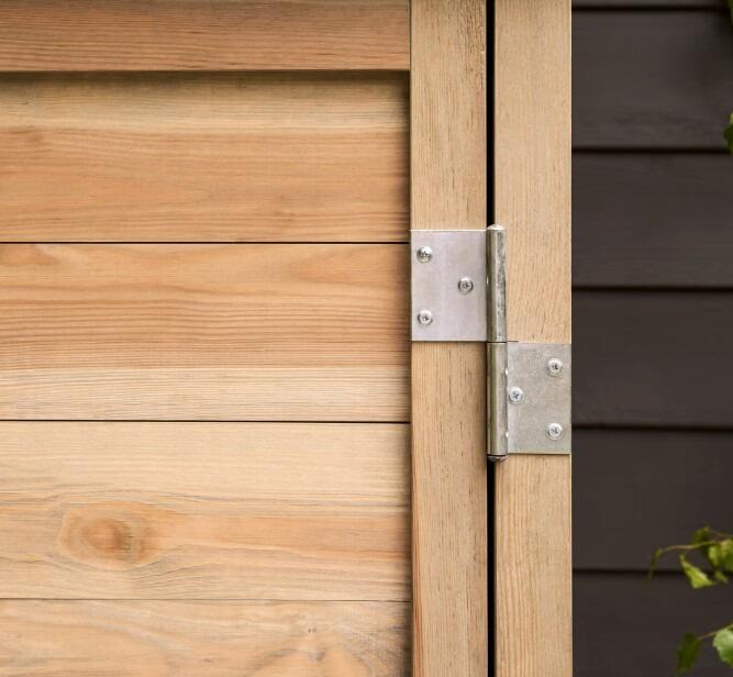 Modern Upright Garden Outdoor Store Cupboard in Spruce Wood