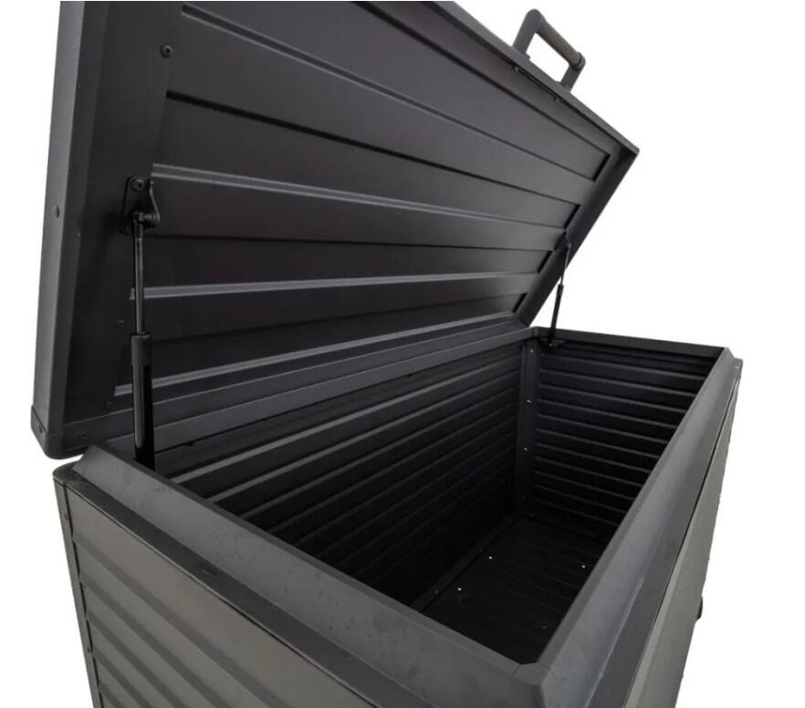 Modern Aluminium Outdoor Storage Box in Anthracite and 2 Sizes, Priced ...