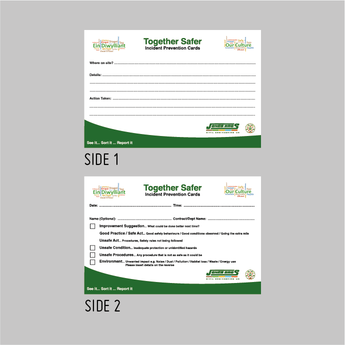 INCIDENT PREVENTION CARDS - PACK OF 100
