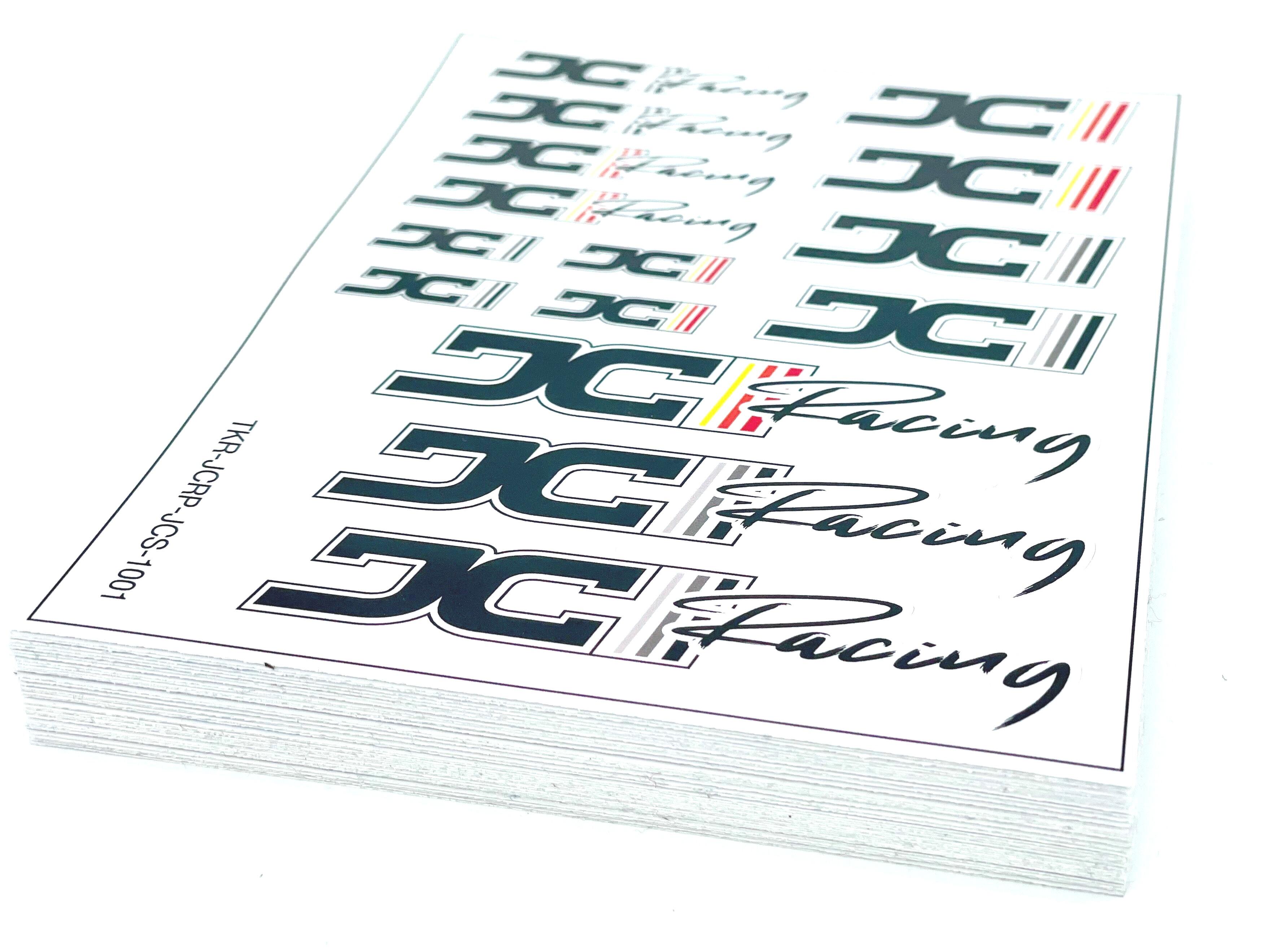 JC Racing A6 Sticker Sheet