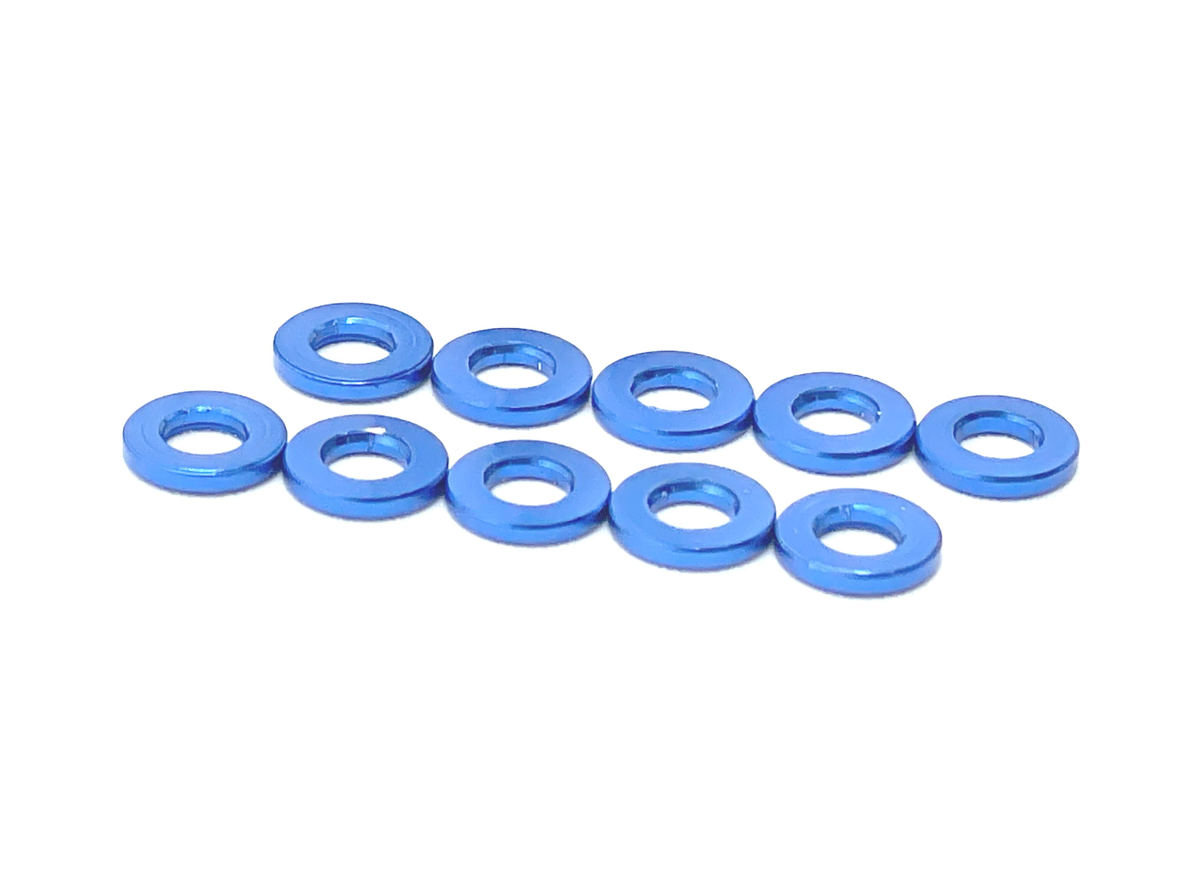 M3 Aluminium Flat Washers 1mm (10pc)