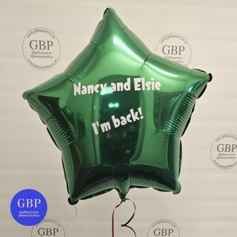 Elf Balloon 2 - Personalised Foil & Reindeer