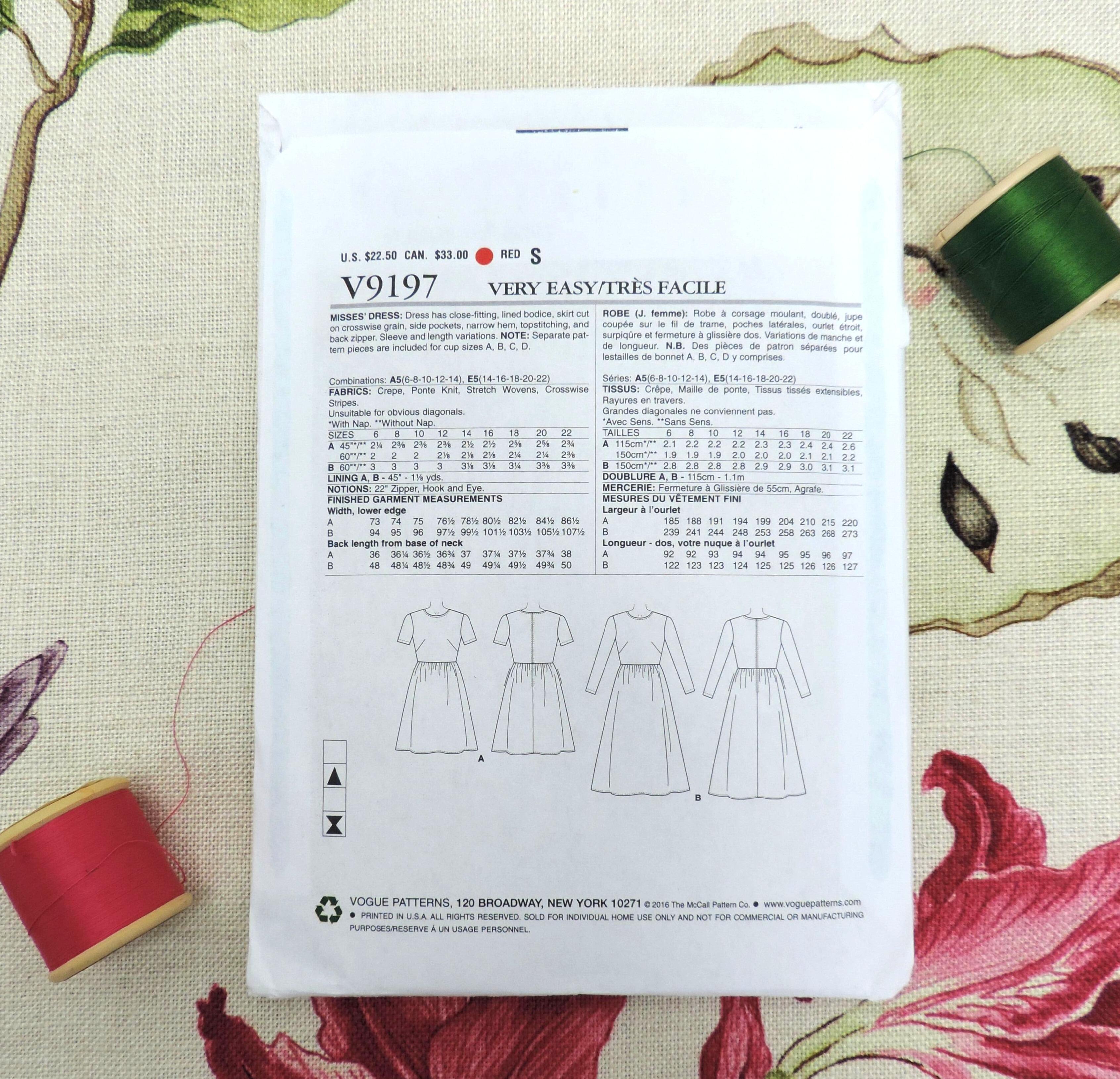 Vogue custom fit easy patterns - Thames Hospice