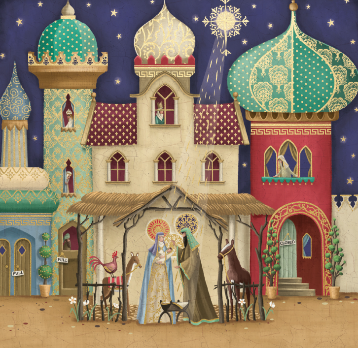 In The Stable Christmas Card | Festive And A Stylish Design