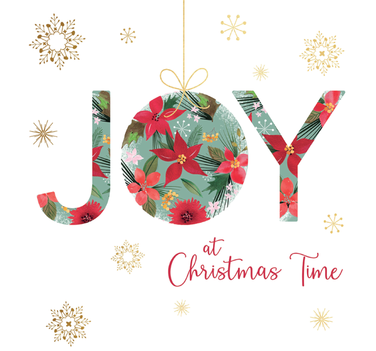 Rose Sleigh & Joy at Christmas Time Christmas Card | Whimsical Fun ...