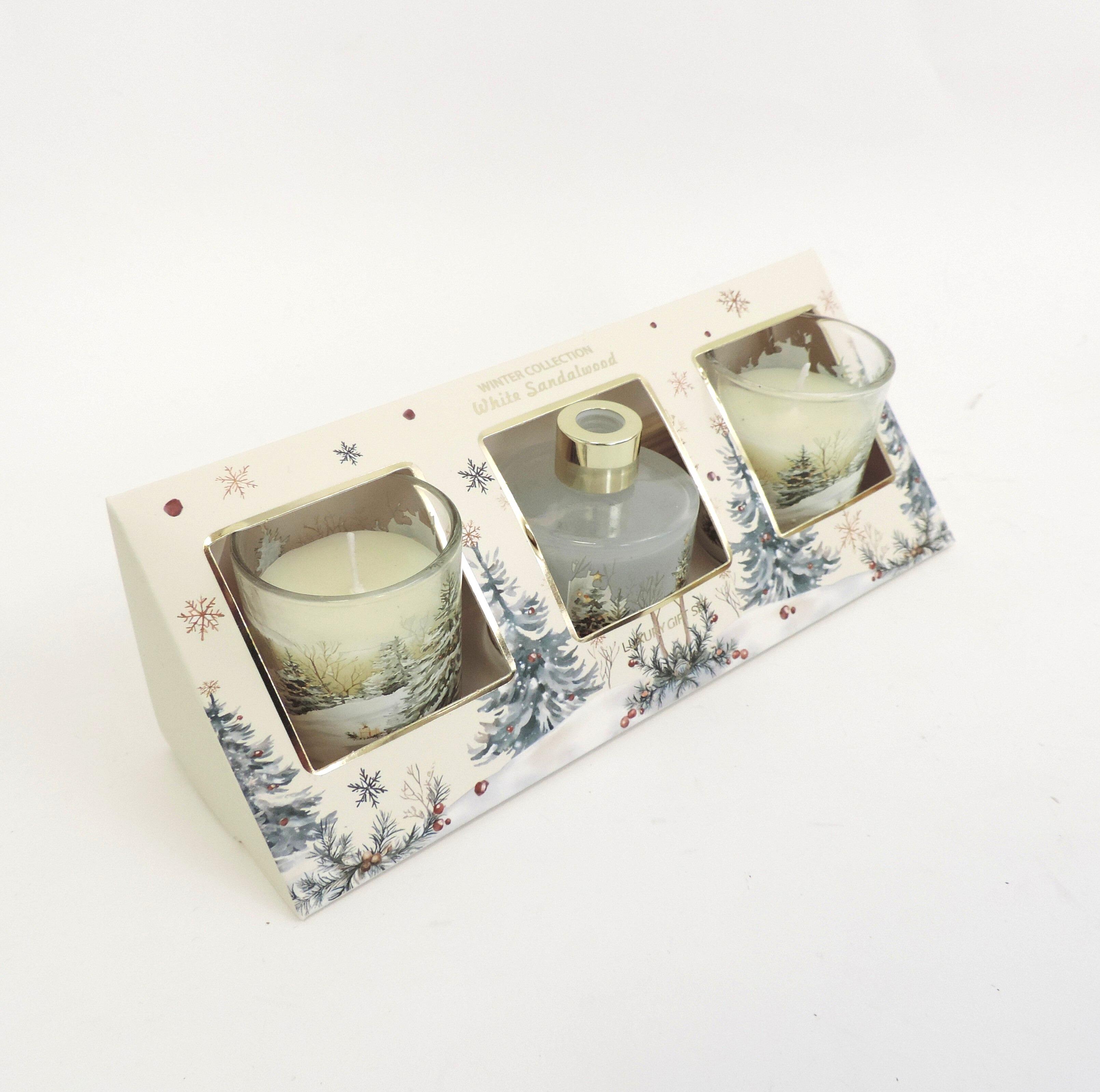 Baltus Winter Collection White Sandalwood Candle | Luxury Festive Home ...