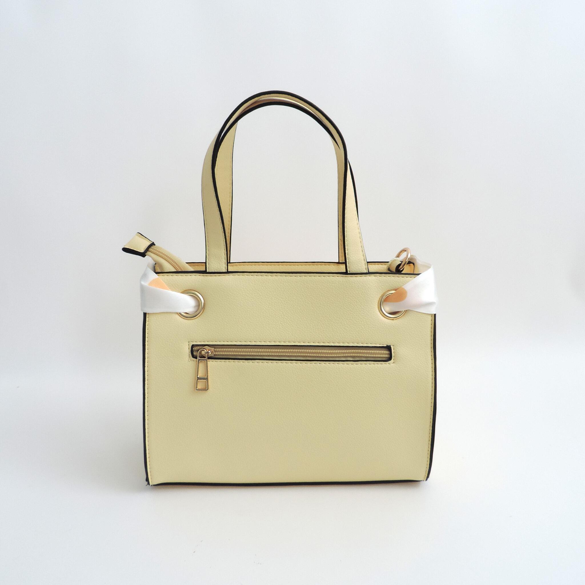 Light Yellow Handbag with Scarf - Thames Hospice