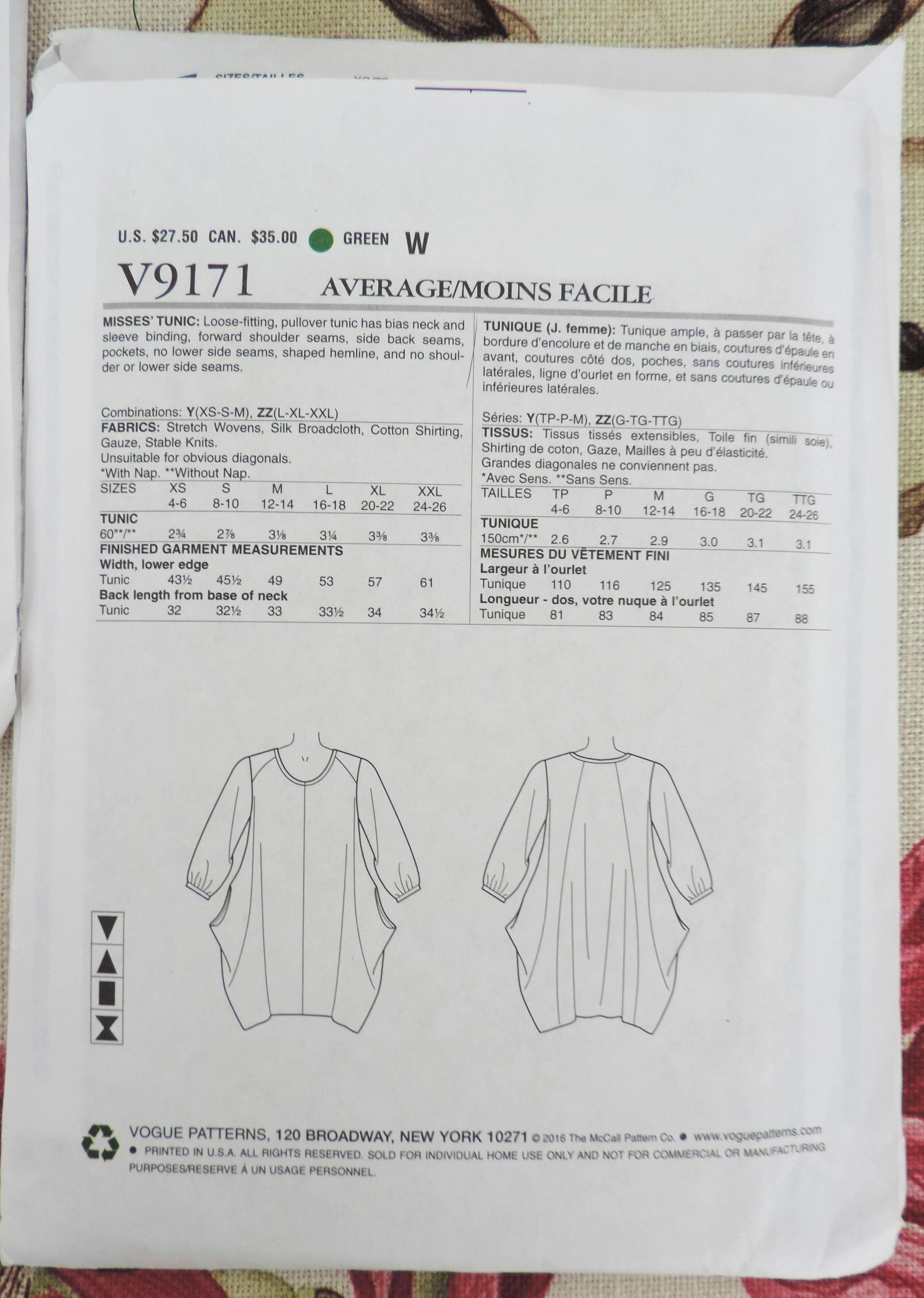 Two Vouge Patterns Pack By Designer Marcy Tilton - Thames Hospice