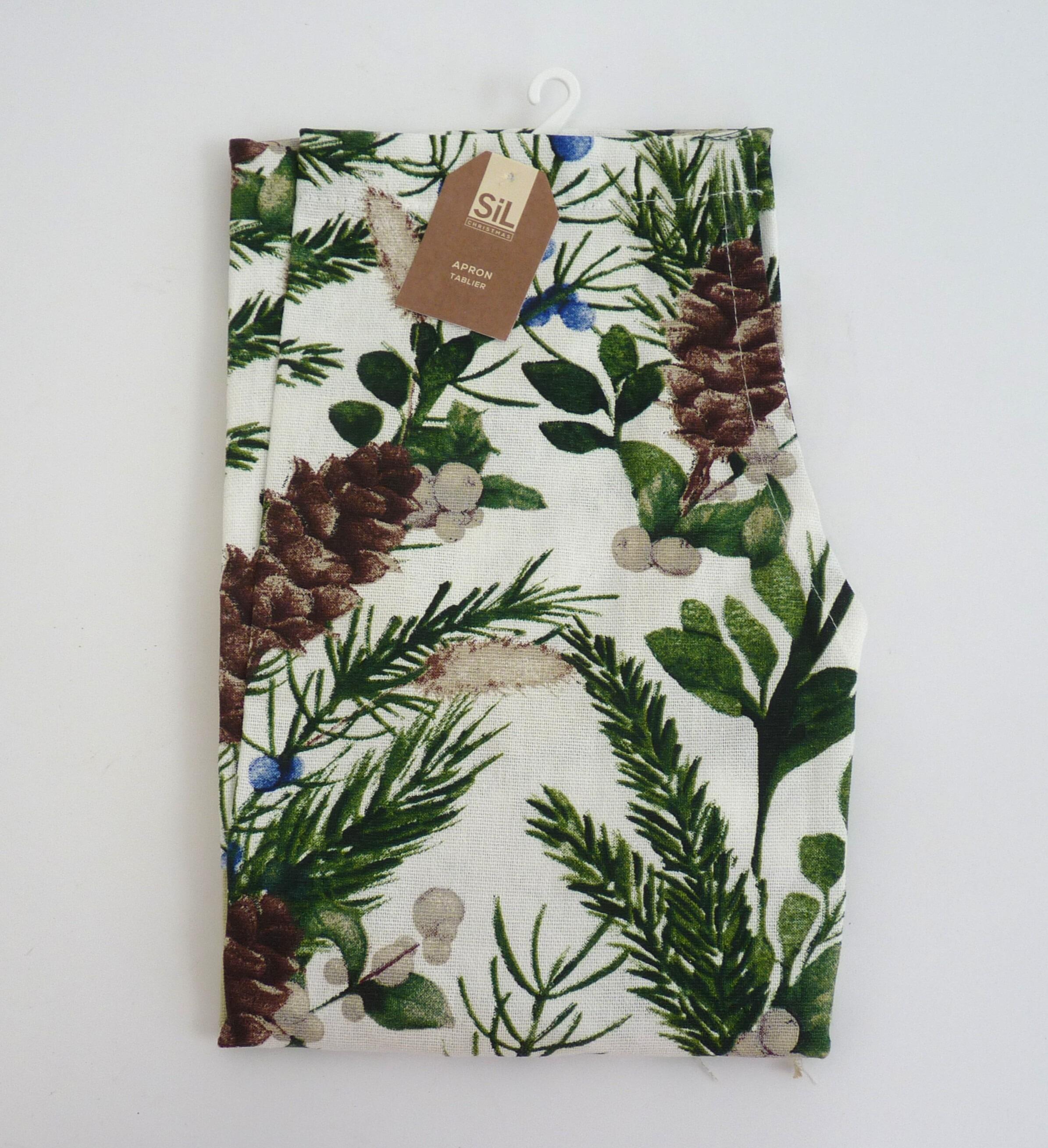 Pinecone & Berry Apron | Festive Kitchen Wear- Thames Hospice