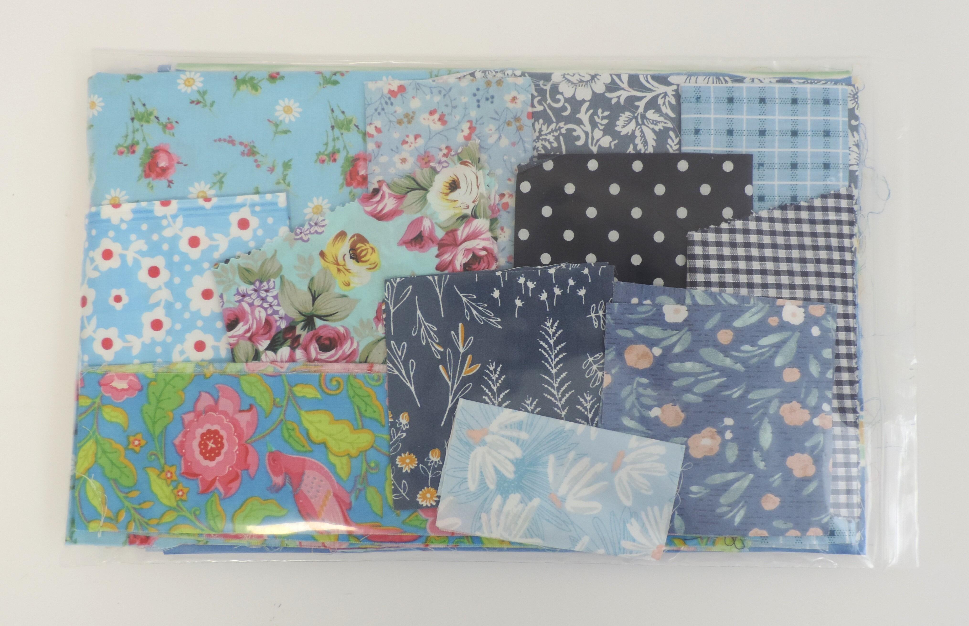 Patchwork Bundle Blue Tones Fabric for Sewing & Crafts - Thames Hospice