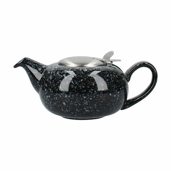 London Pottery Flecked Black Pebble Teapot | Small Tea Pot | Two For ...
