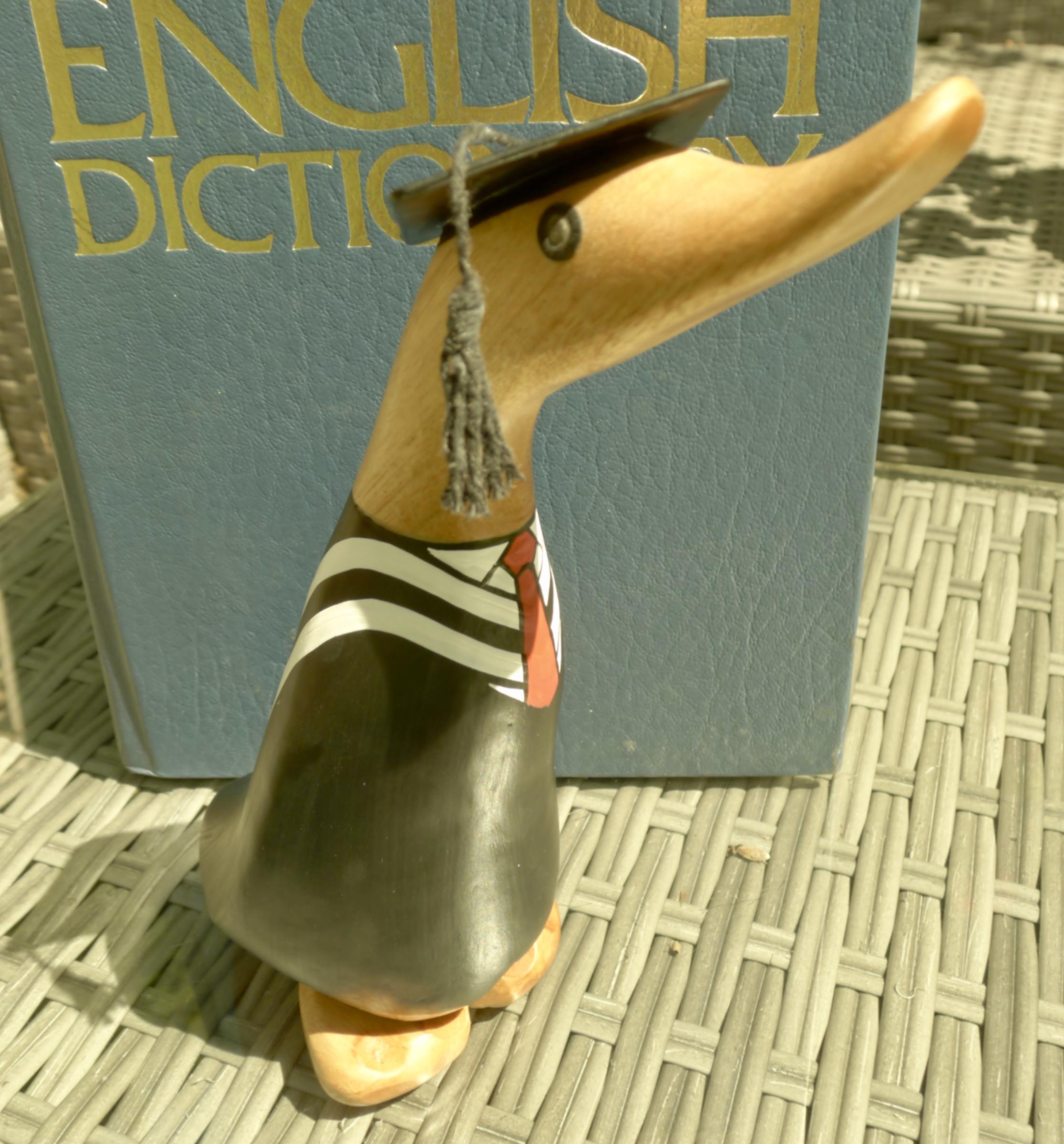 graduation handmade wooden ducks DCUK