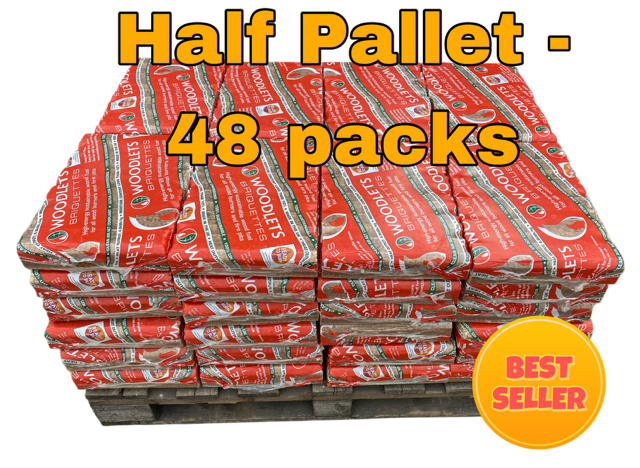 Half Pallet - 48pk Woodlets Briquettes