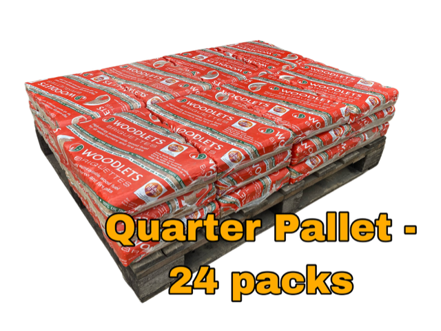 Quarter Pallet - 24pk Woodlets Briquettes