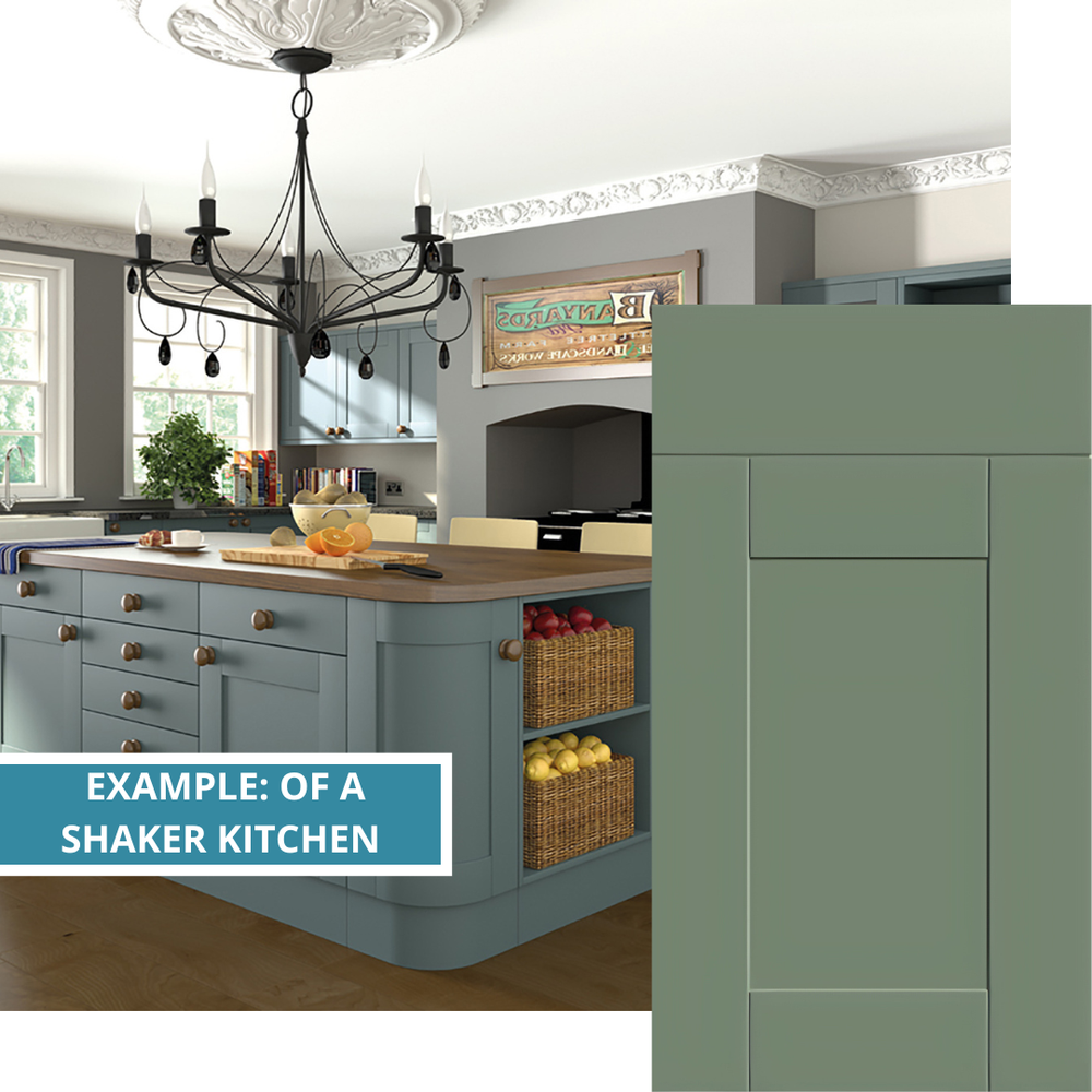 Sage Green Shaker Kitchen Doors - Cheapest Cabinet Doors