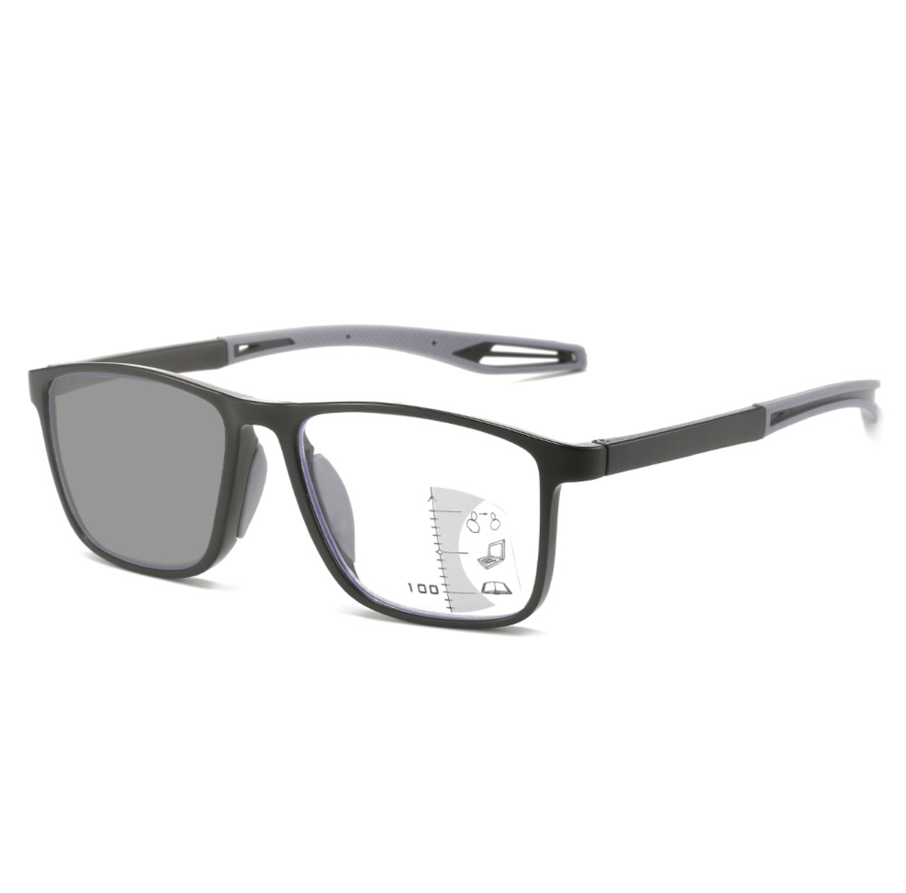 Progressive Reading Glasses 2.0 Grey Black