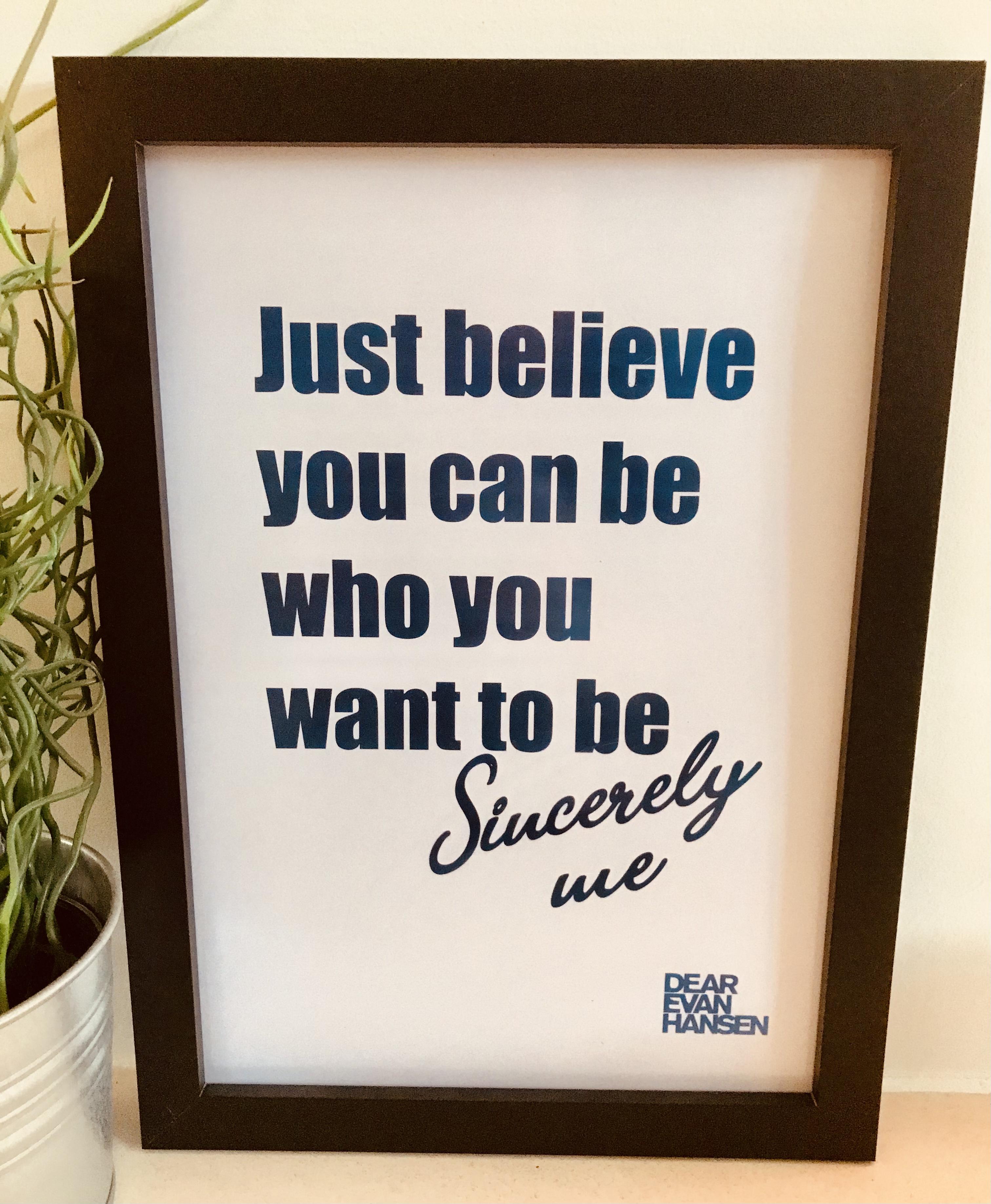 Dear Evan Hansen Musical Print