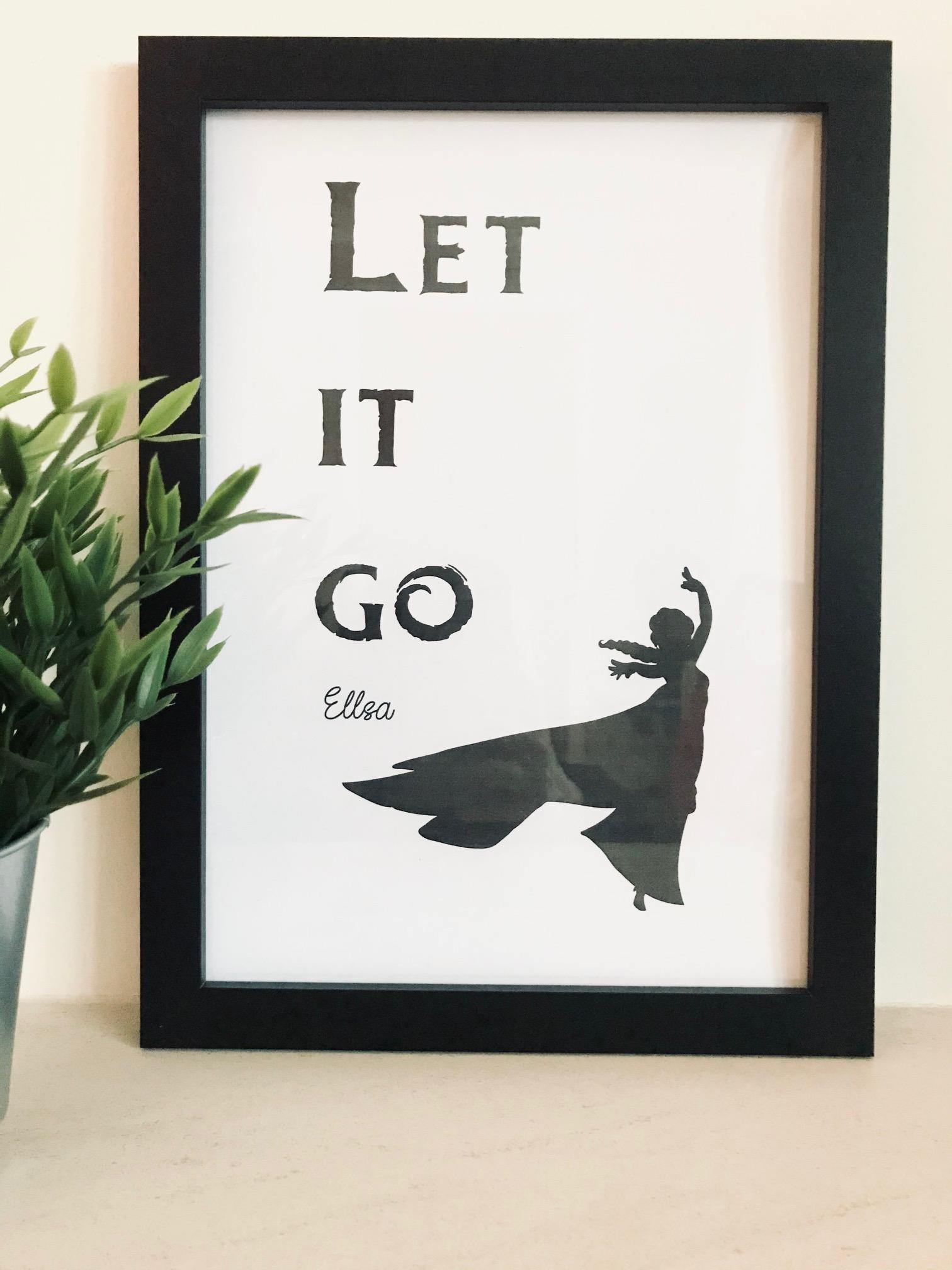 Frozen quote print