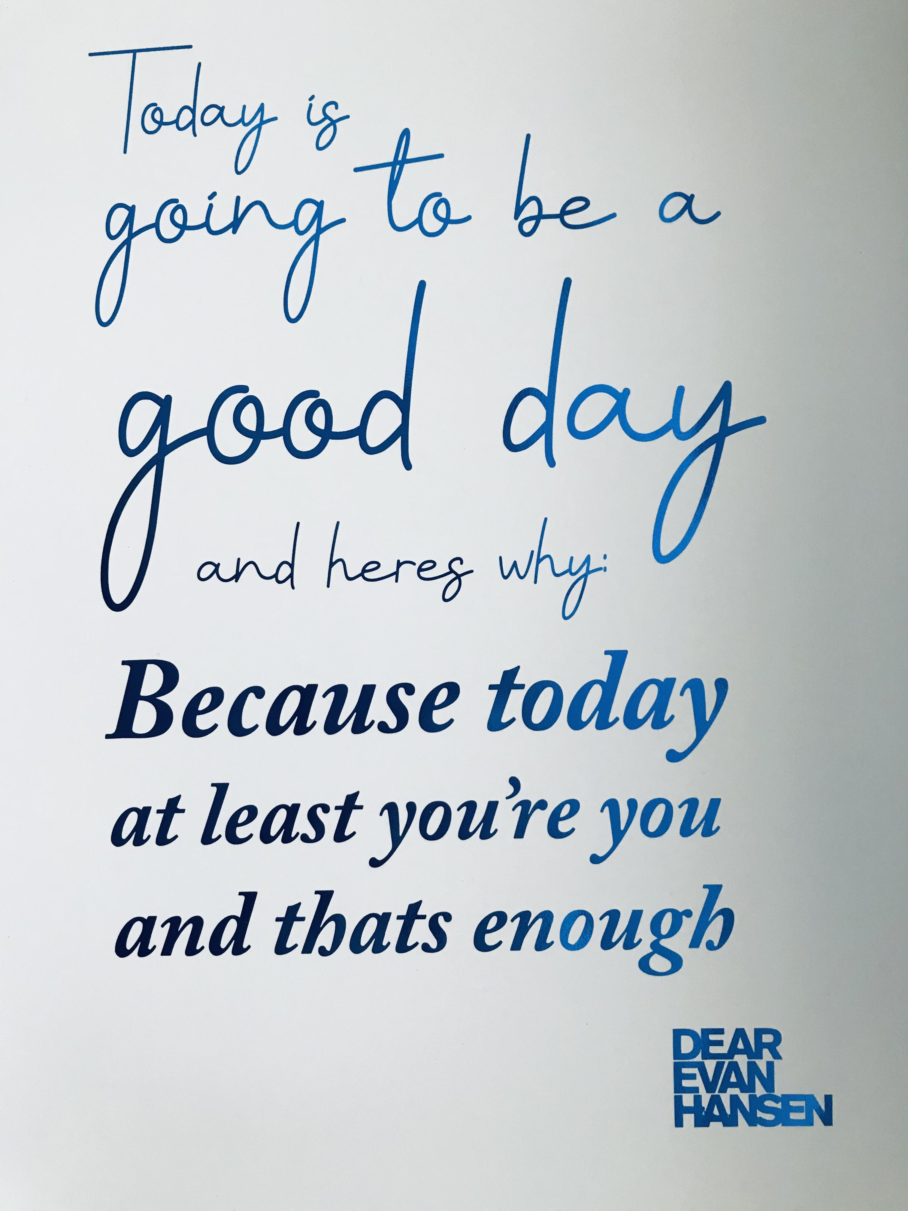 Dear Evan Hansen Musical Print