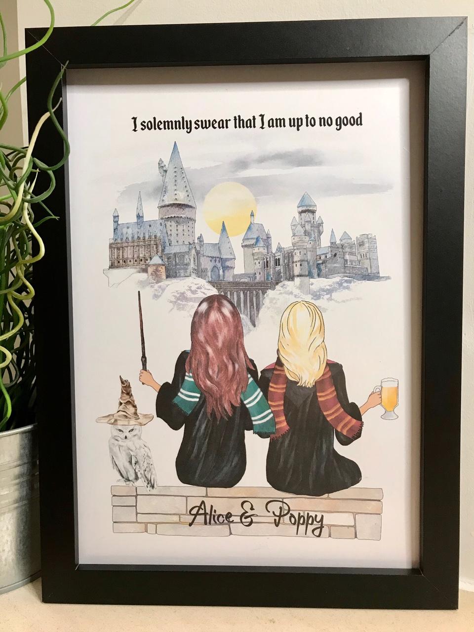Personalised Friends/Couples/Family Harry Potter Print