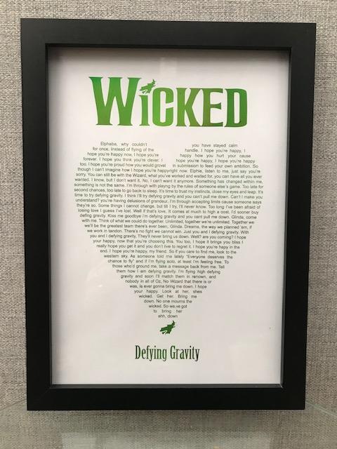 The Musical Wicked Heart Song Lyric