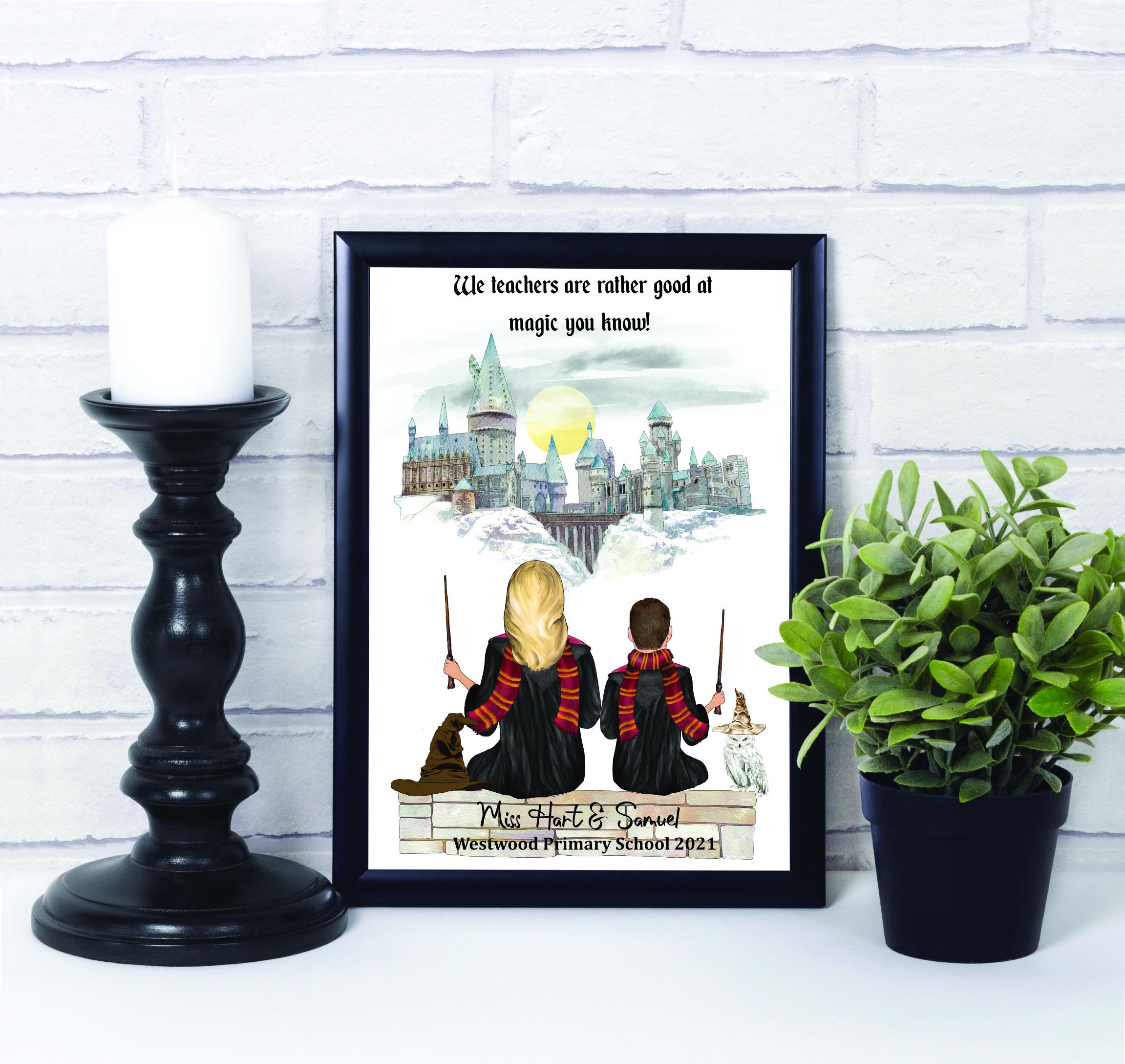 Personalised Harry Potter Inspired Teacher Print