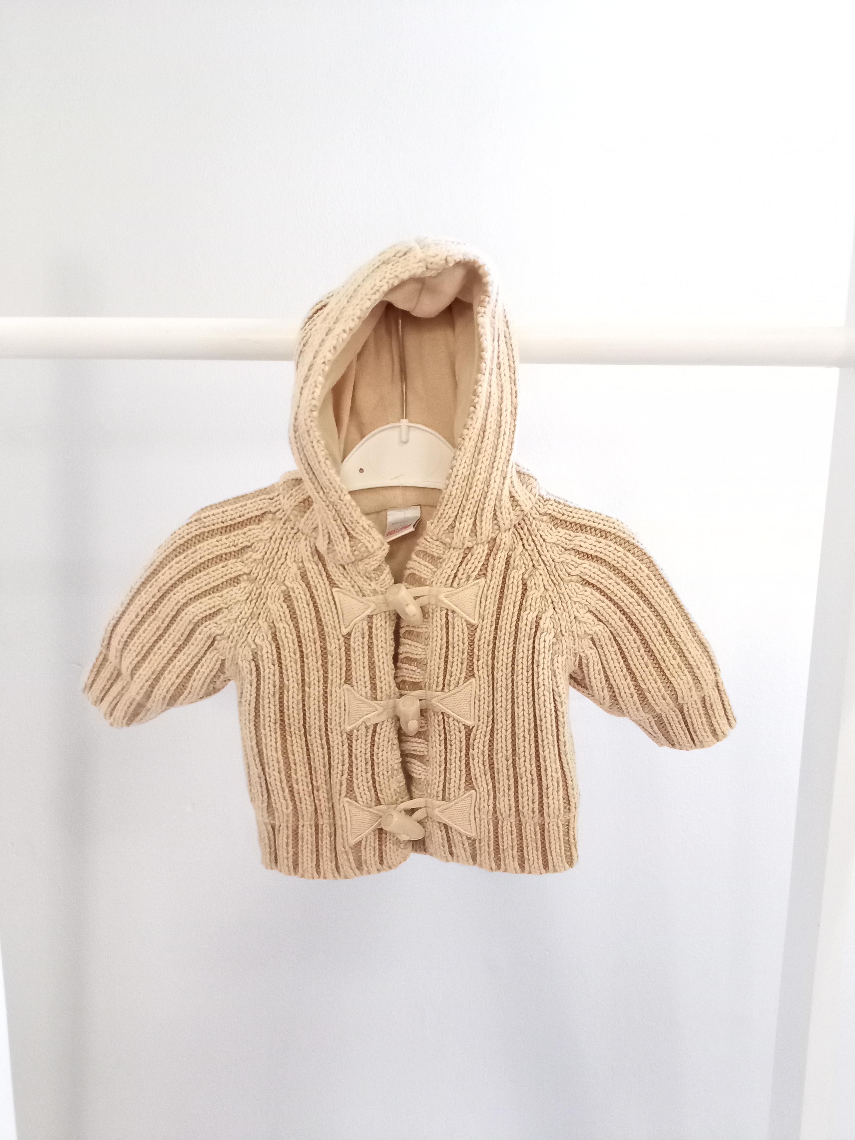 Next 'Small Baby' Chunky Knit Cardigan (New)