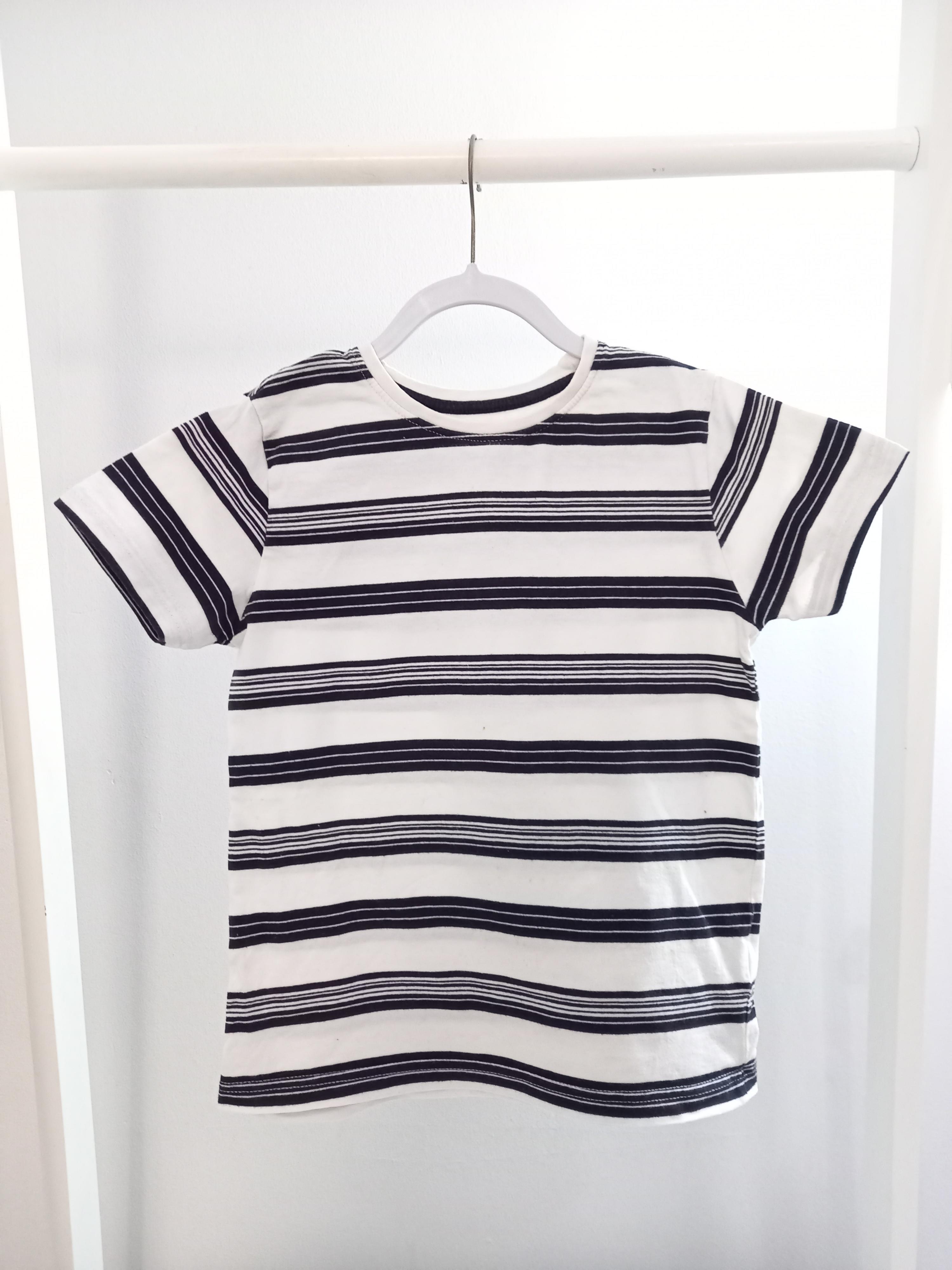 Primark 7-8 Years White Stripe Top (see description)