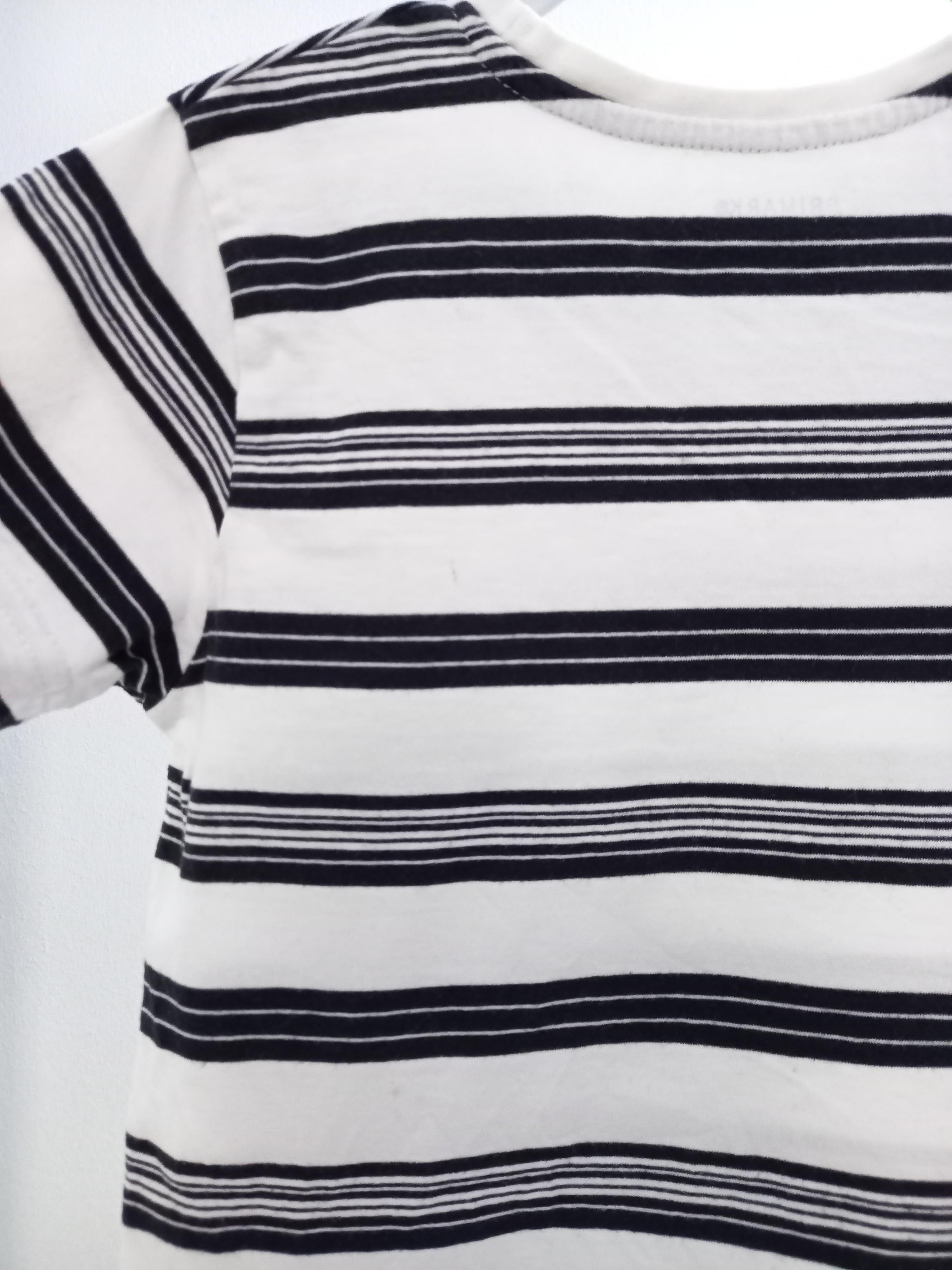 Primark 7-8 Years White Stripe Top (see description)