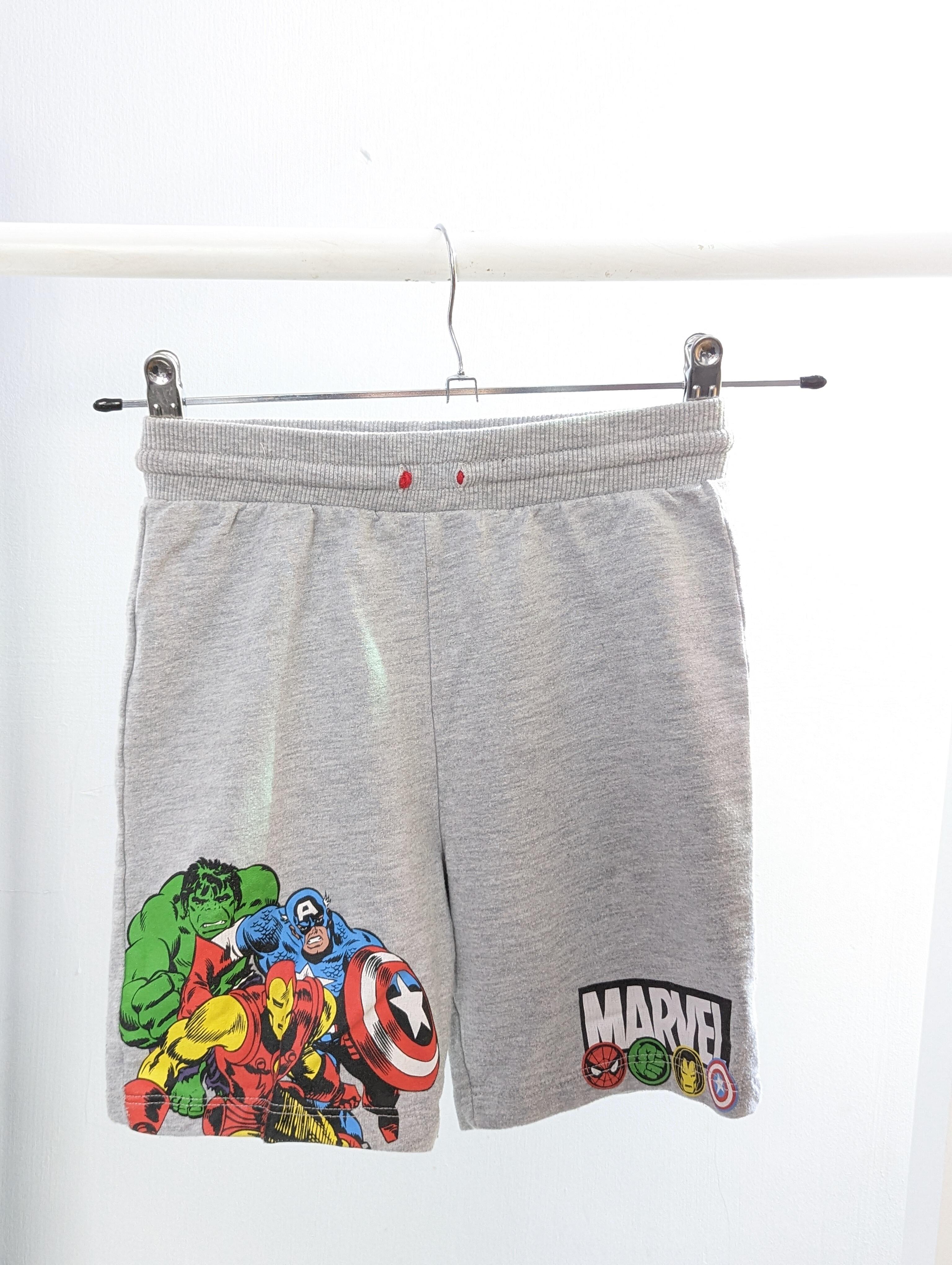 Marvel 7-8 Years Grey Superhero Shorts
