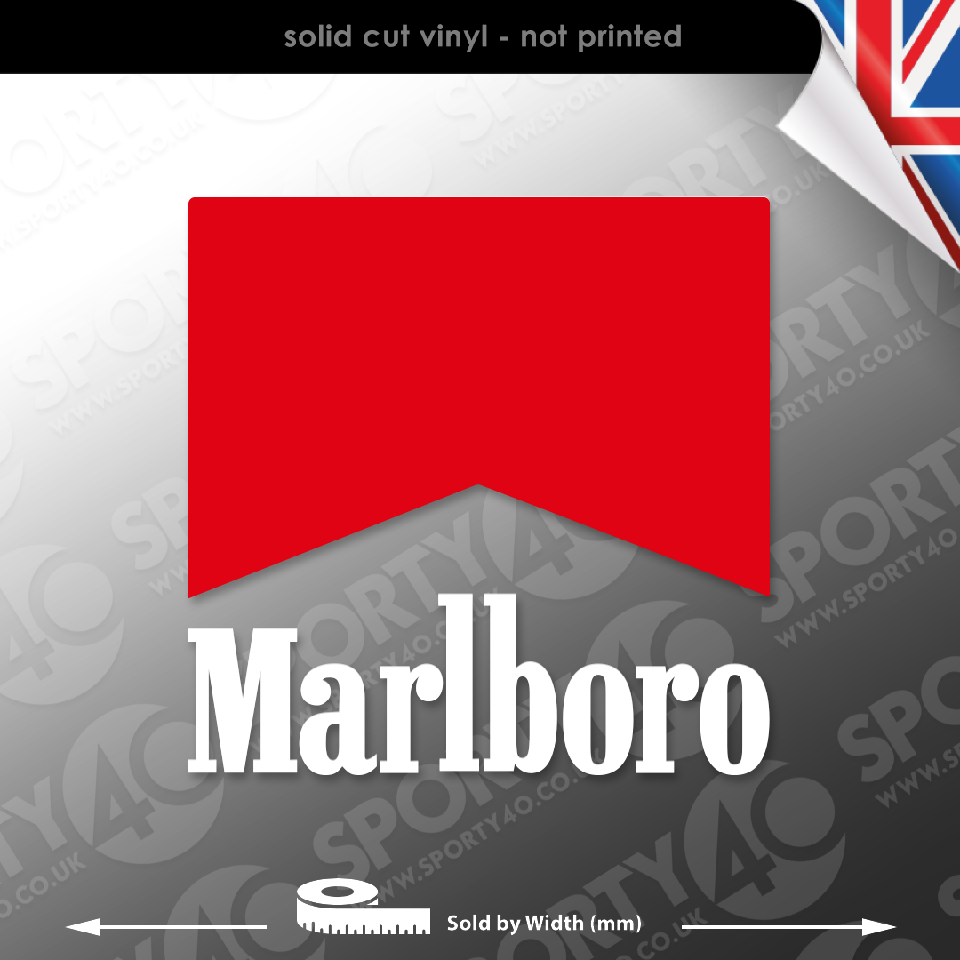 Marlboro Cut-Out Square Vinyl Decal Sticker
