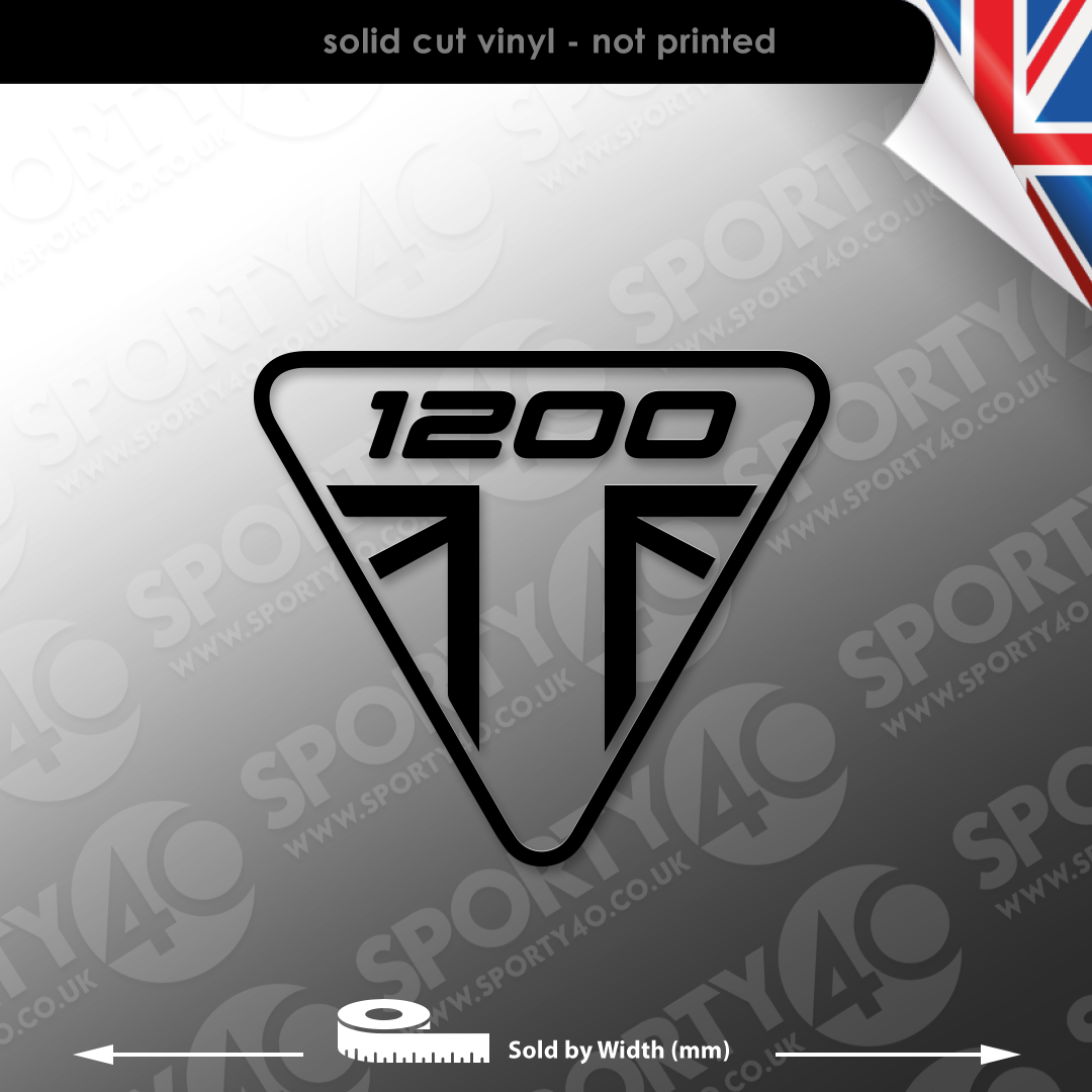 Triumph 1200 Triangle Vinyl Decal Sticker