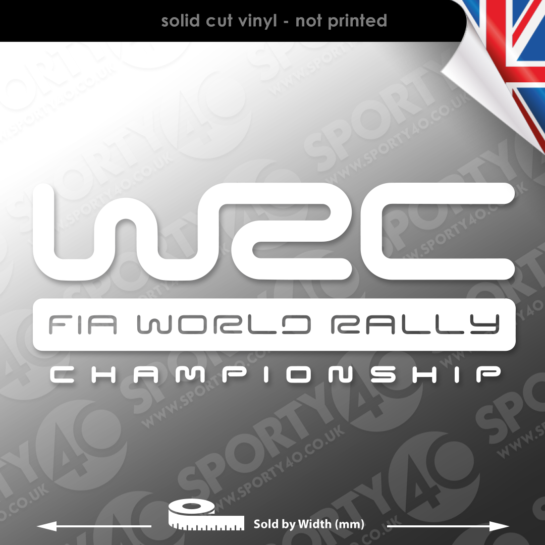 World Rally Championship Vinyl Decal Sticker