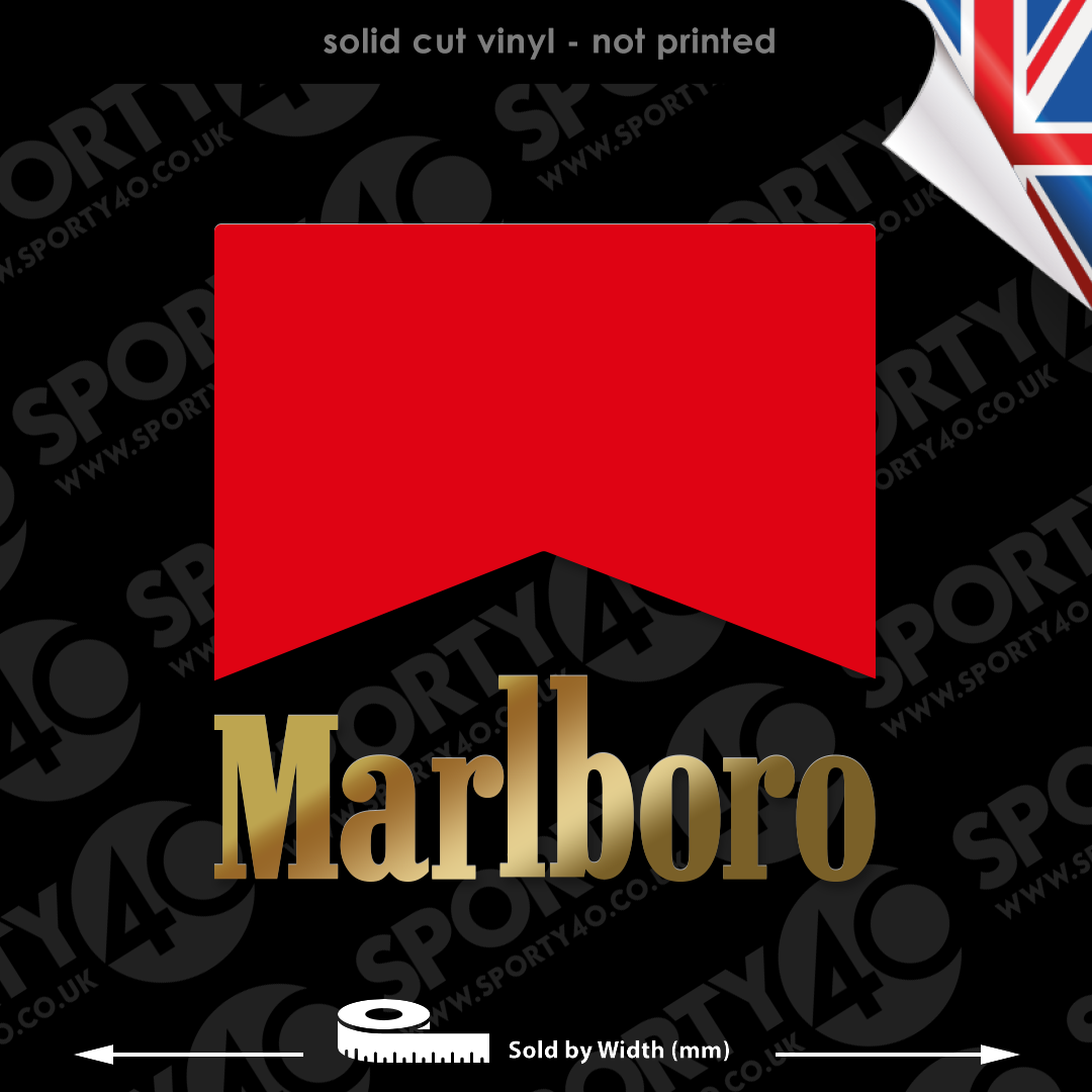 Marlboro Cut-Out Square Vinyl Decal Sticker