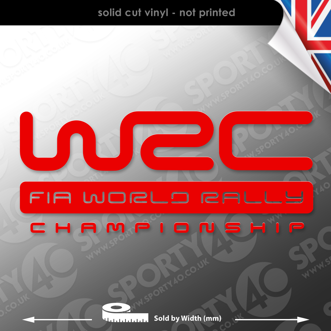 World Rally Championship Vinyl Decal Sticker