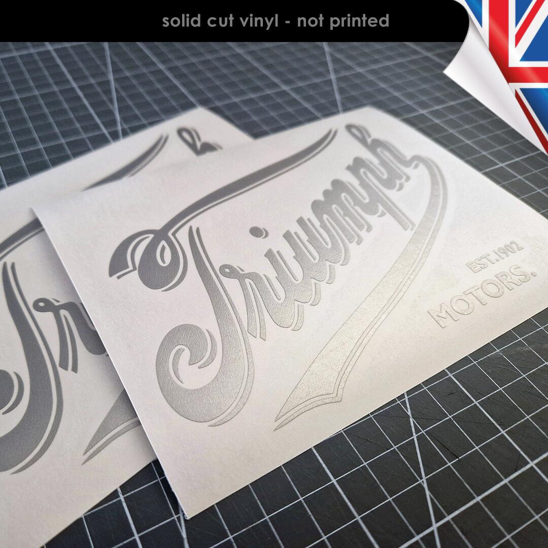 Retro Triumph Vinyl Decal Sticker