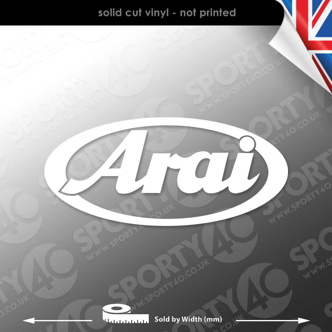 Arai Helmets Vinyl Decal Sticker