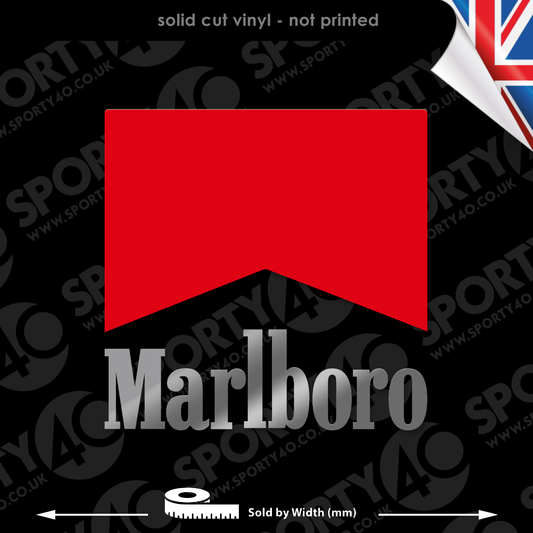 Marlboro Cut-Out Square Vinyl Decal Sticker