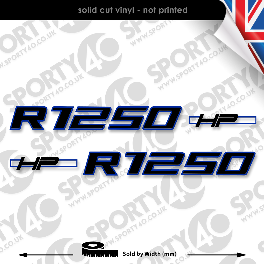 BMW R1250 GS HP Vinyl Decal Sticker