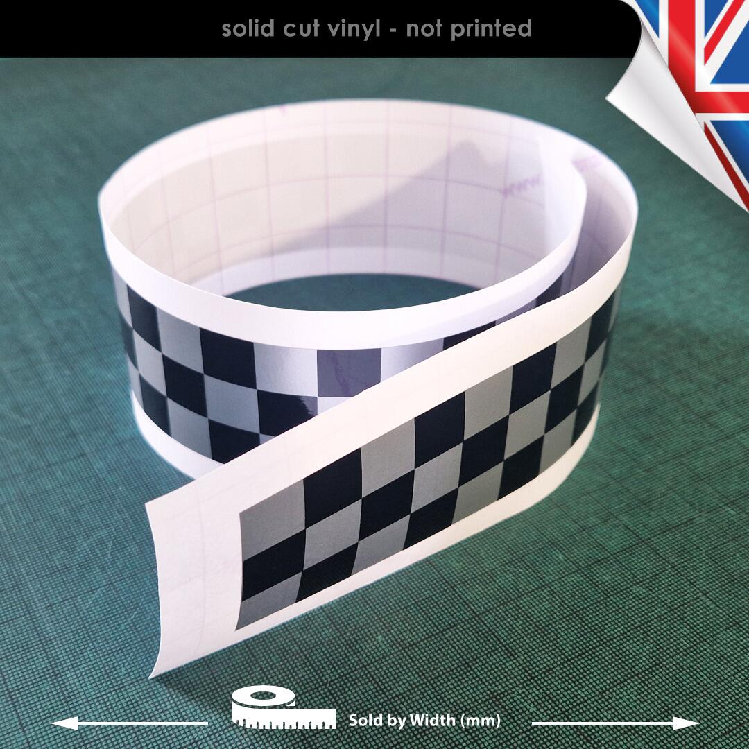 Chequer Stripe Vinyl Decal Sticker