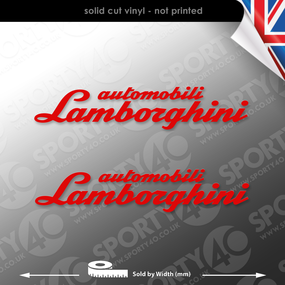 Lamborghini automobilia Vinyl Decal Sticker