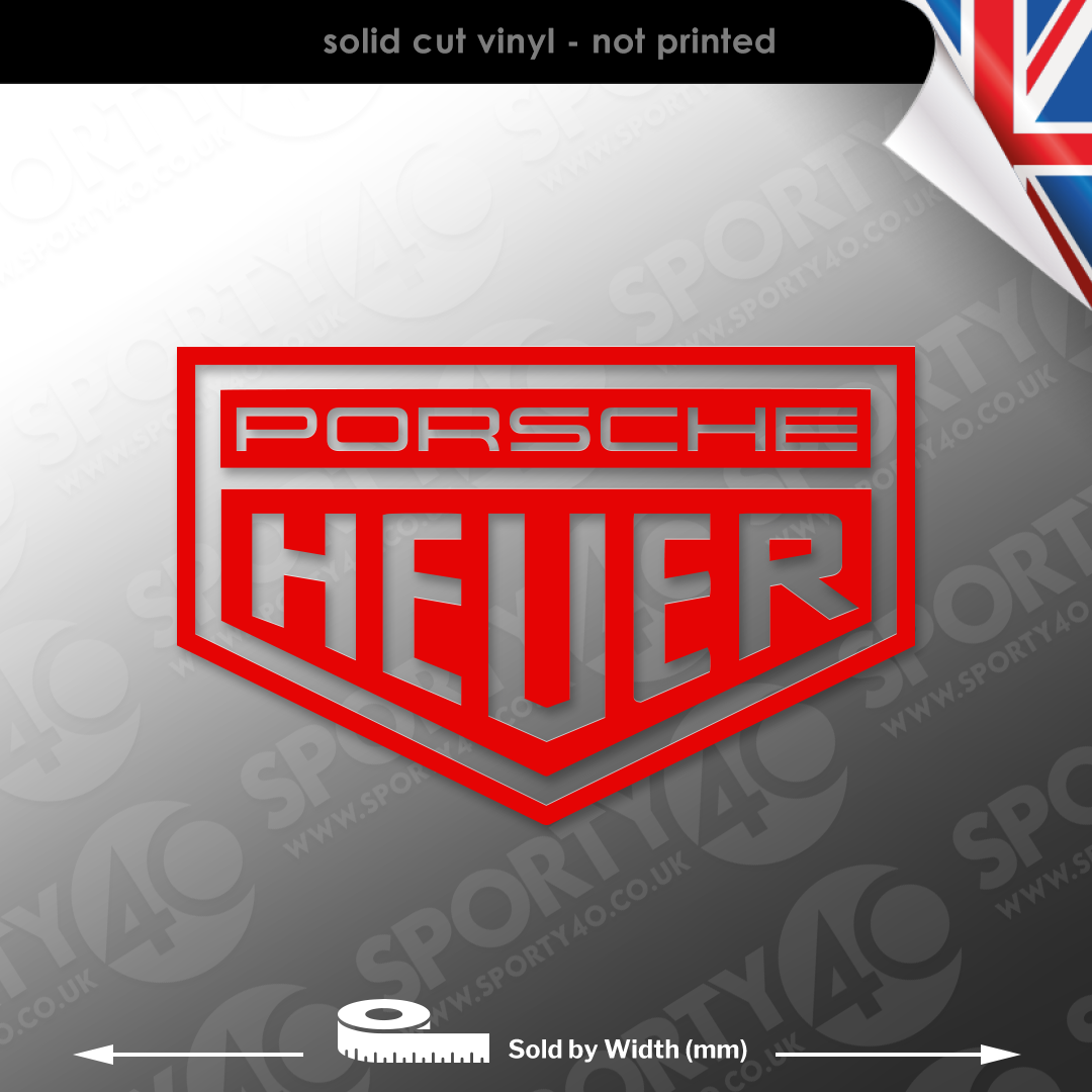 Porsche Heuer Vinyl Decal Sticker