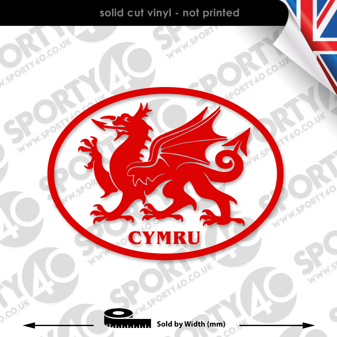 Welsh Dragon Cymru Vinyl Decal Sticker